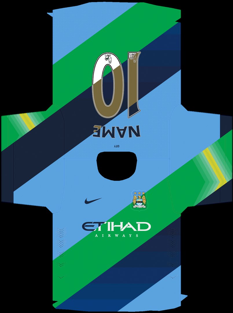 Soccer Jersey Manchester City Obj