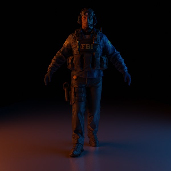 CSGO FBI探员3D模型 - TurboSquid 1734427