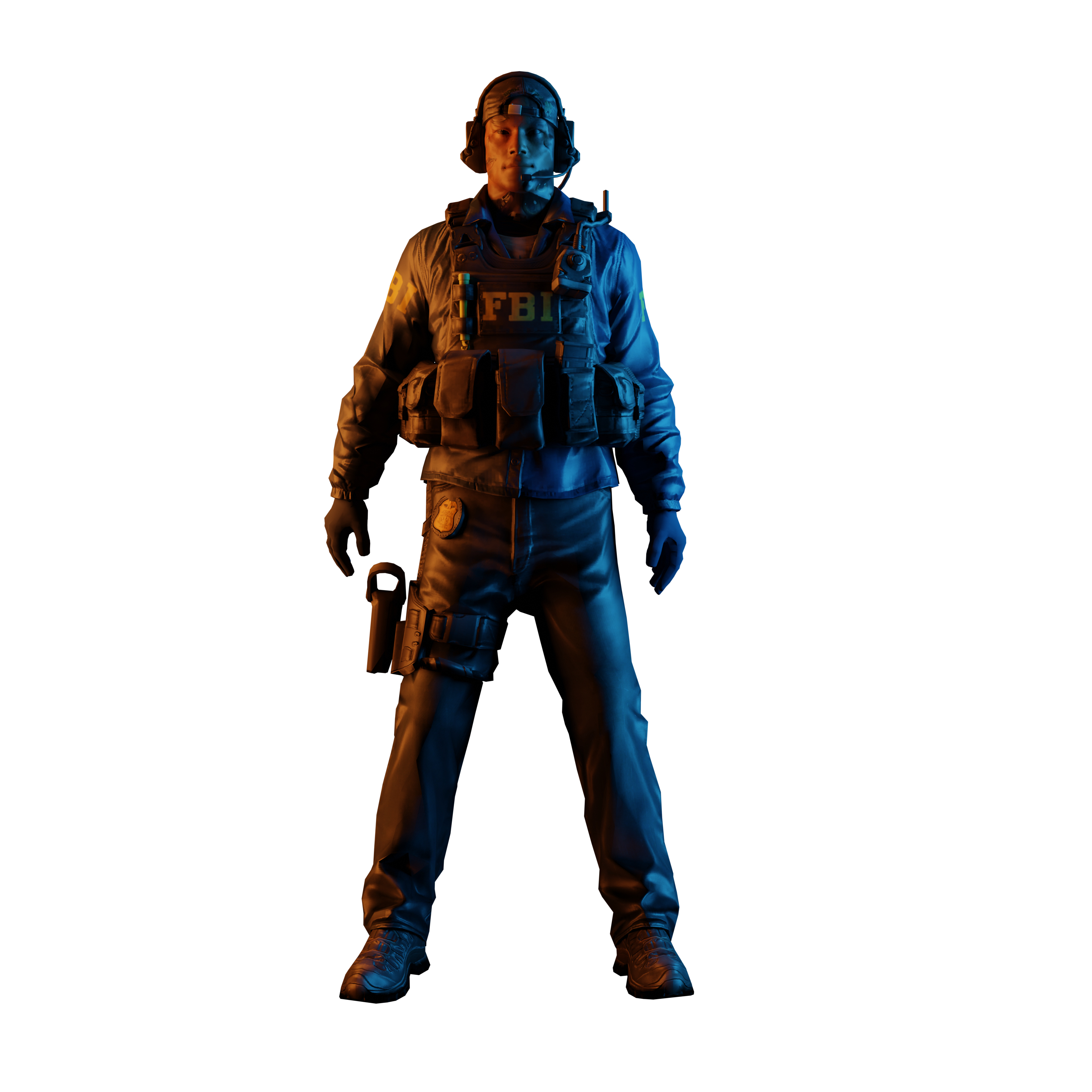 CSGO FBI探员3D模型 - TurboSquid 1734427