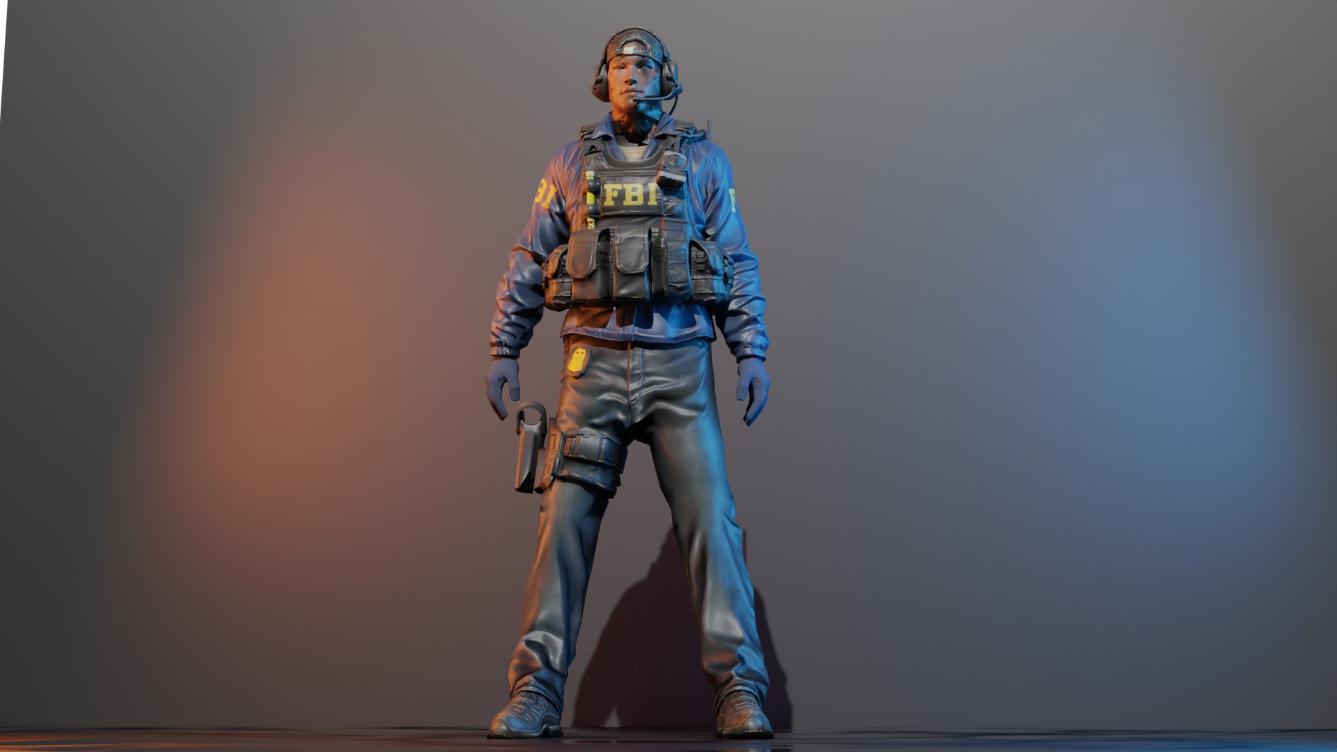 3D Model CSGO FBI Agent - TurboSquid 1734427