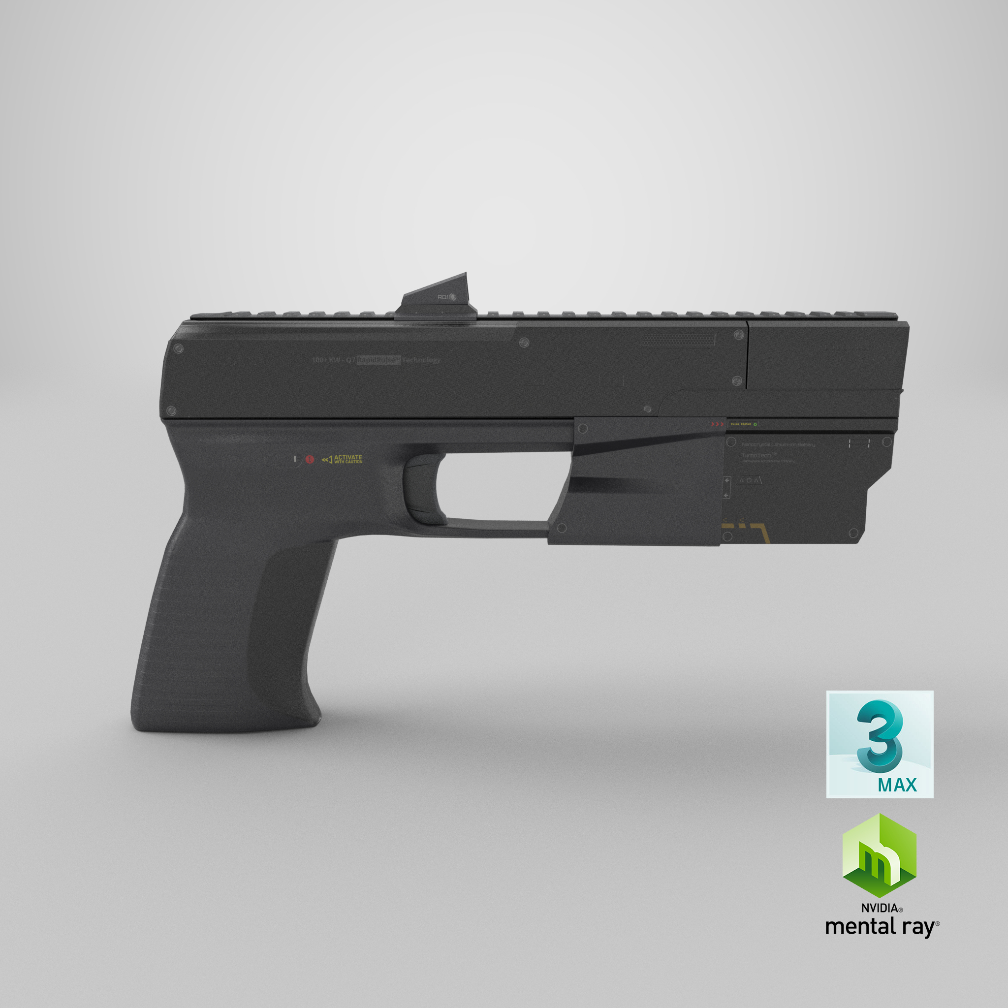 Hand cannon handgun weapon 3D - TurboSquid 1279612