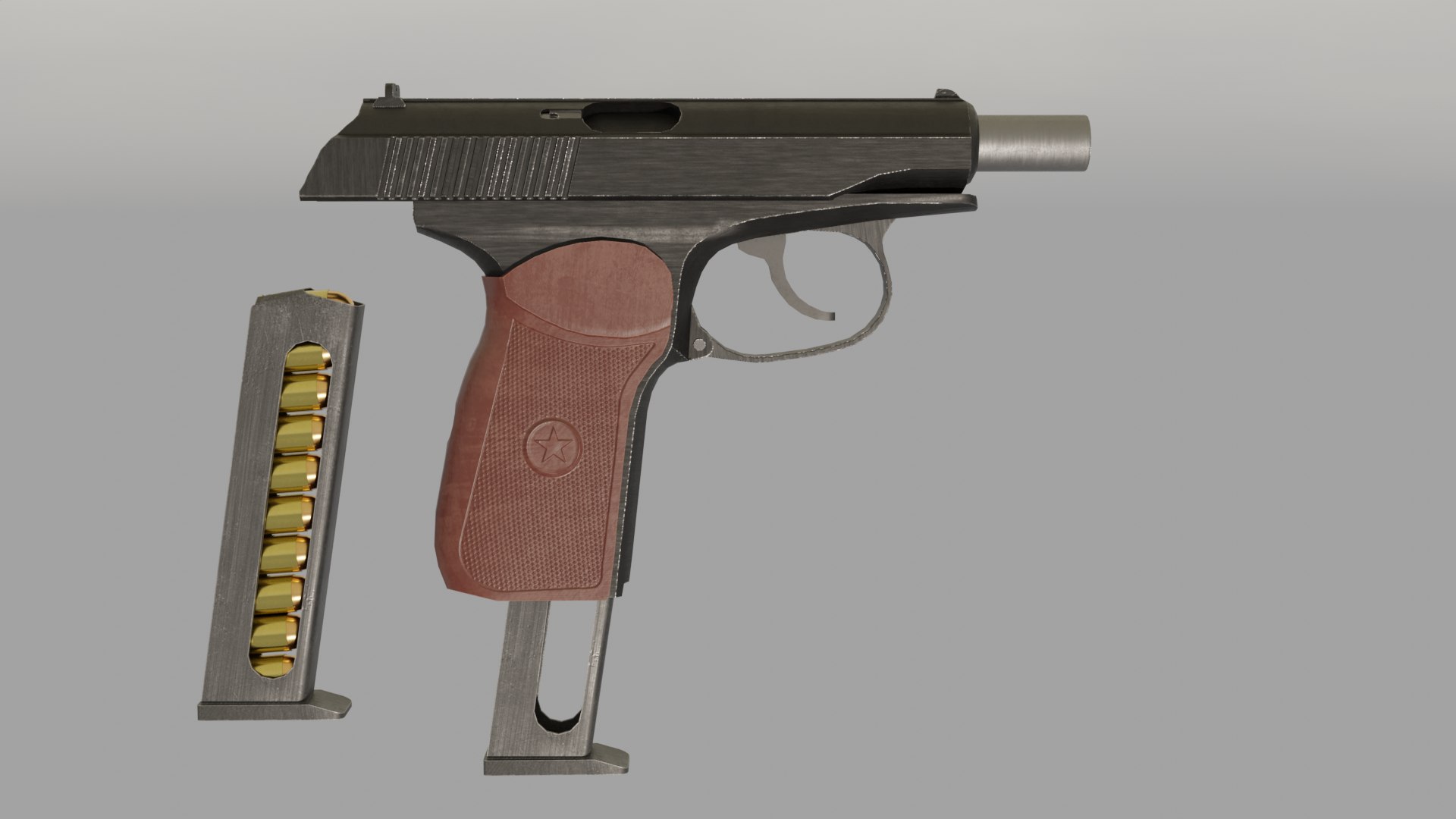 Makarov Pistol 3D Model - TurboSquid 1972858