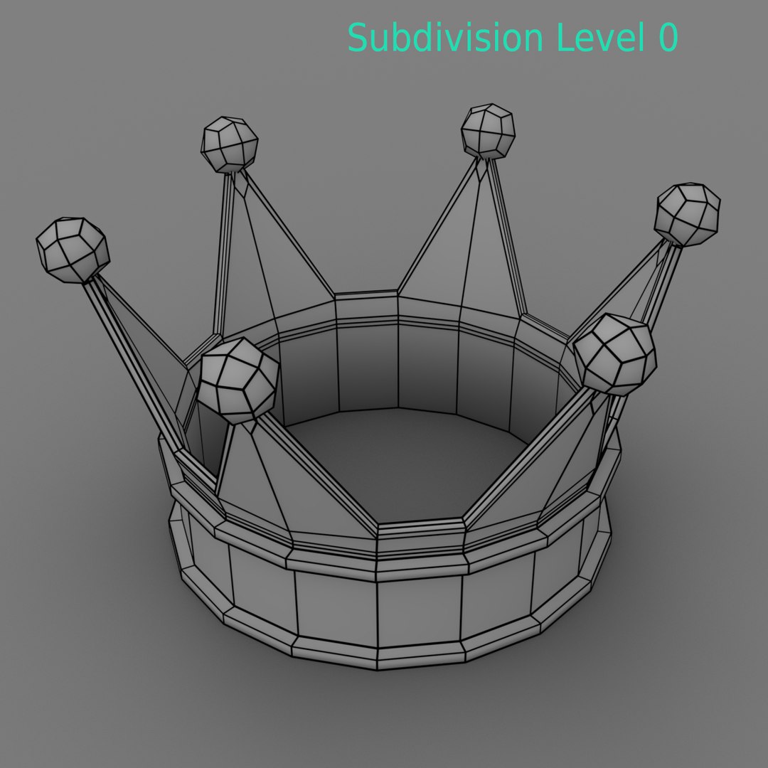 3D Model Crown Icons Games - TurboSquid 1327069
