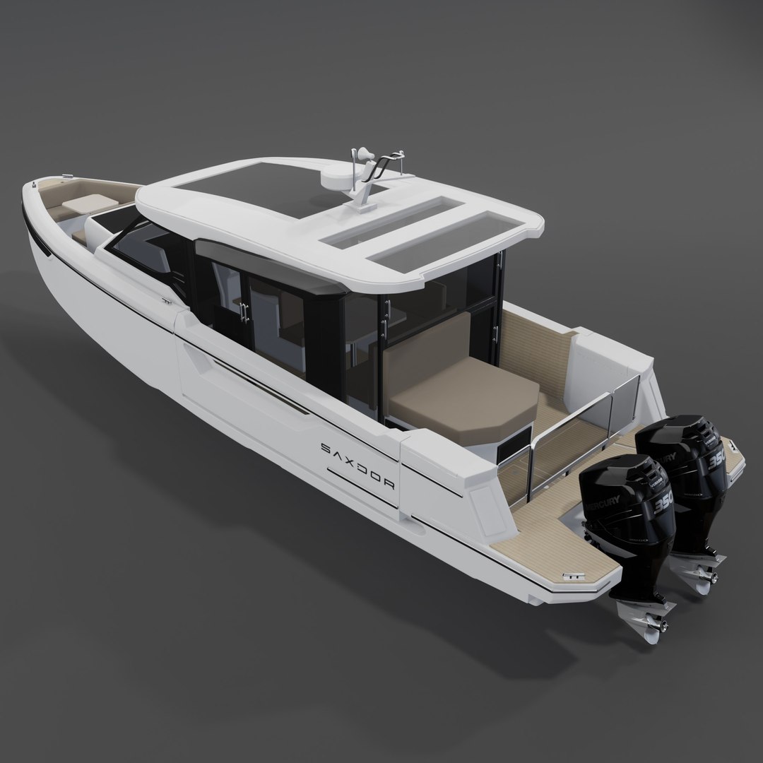 3D Saxdor 400 GTC Luxury Motor Yacht 3D PBR 3D Model - TurboSquid 2213876