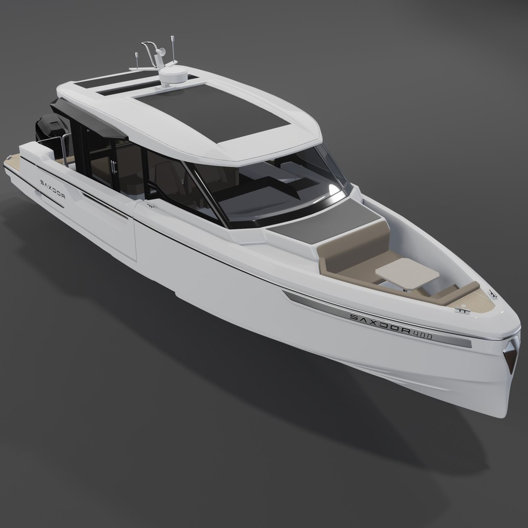 3D Saxdor 400 GTC Luxury Motor Yacht 3D PBR 3D Model - TurboSquid 2213876