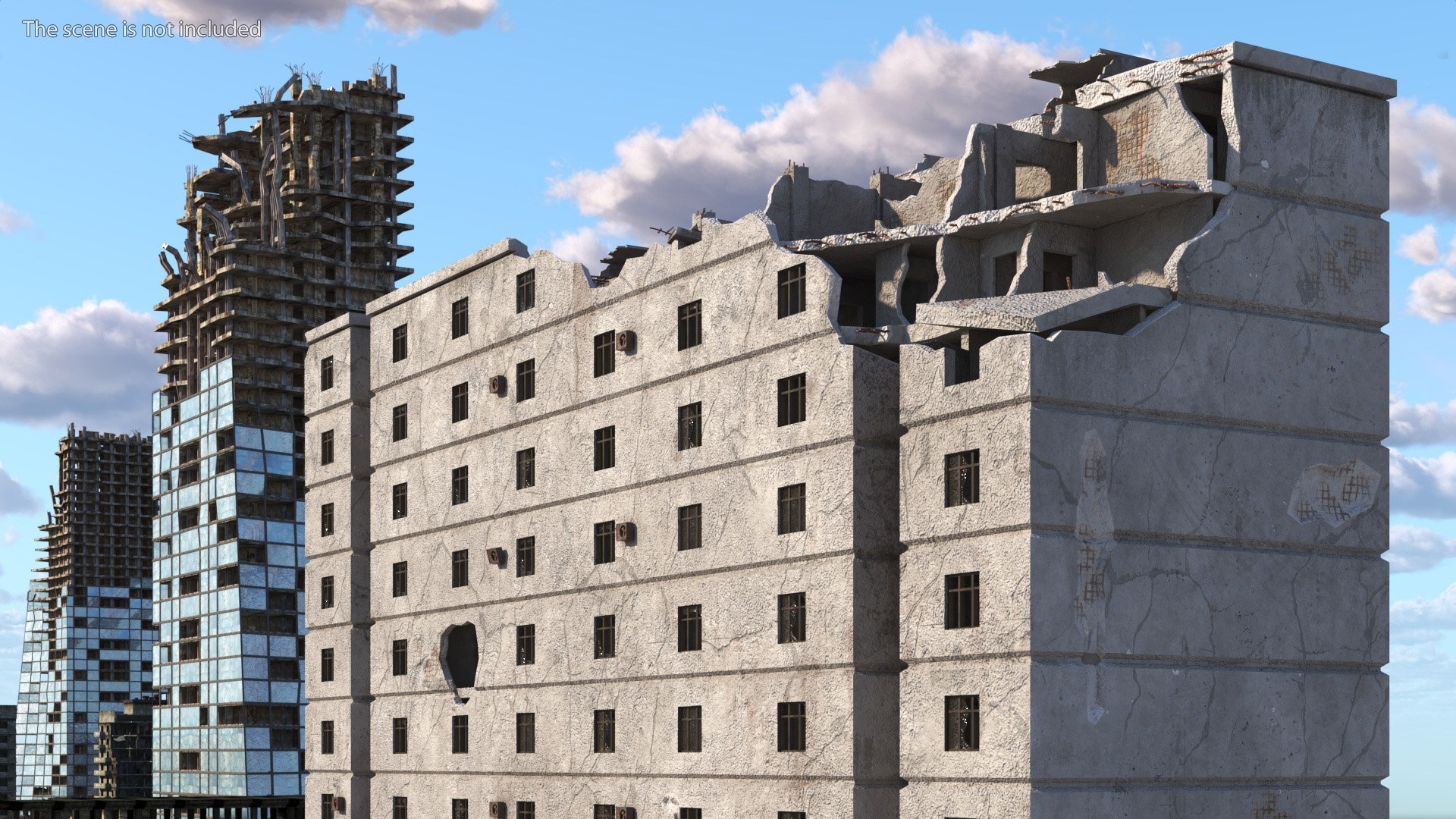 3D Model Destroyed Building Constructions Collection 2 - TurboSquid 2373348