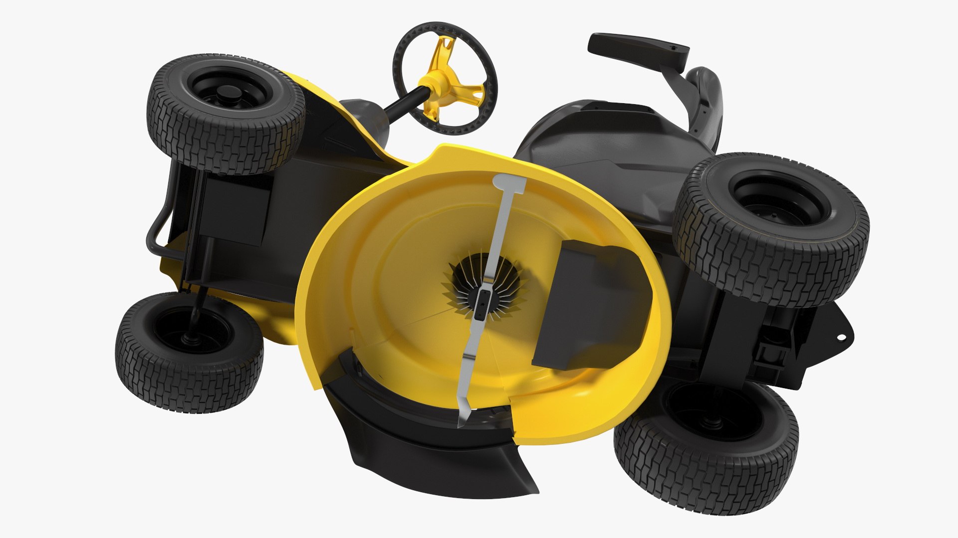 Electric Riding Lawn Mower Rigged 3D Model - TurboSquid 2132348