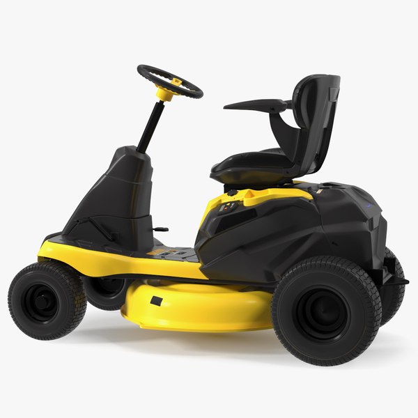 modelo 3d Cortacésped eléctrico con conductor aparejado - TurboSquid ...