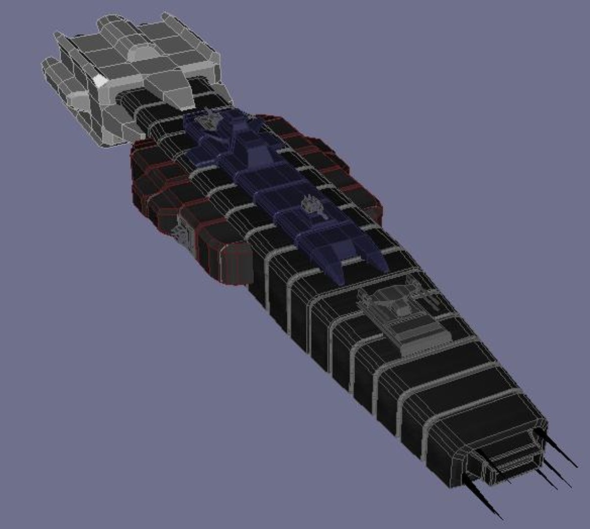 3d Arclight Warship Model