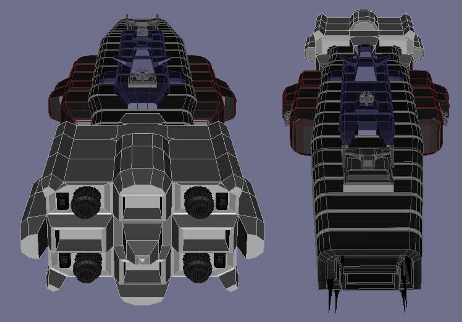 3d Arclight Warship Model