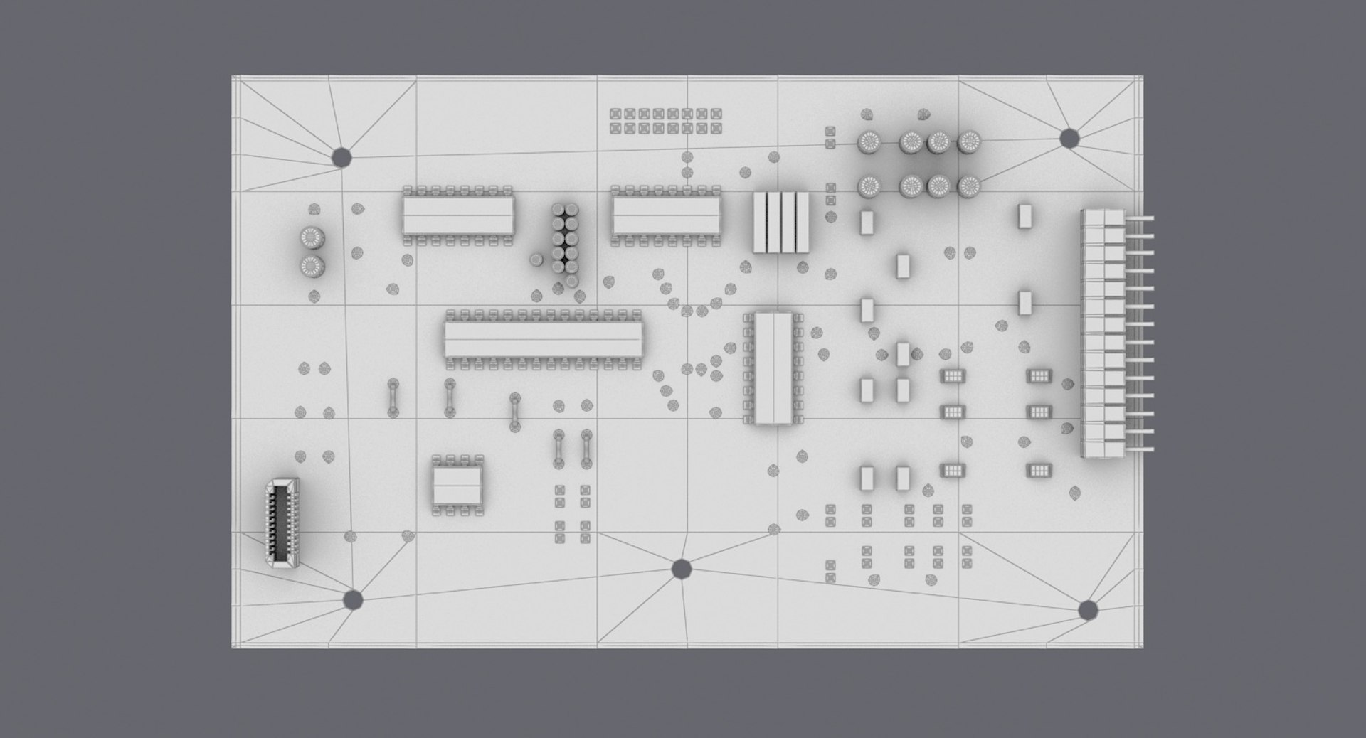 Circuit Board 3d Model