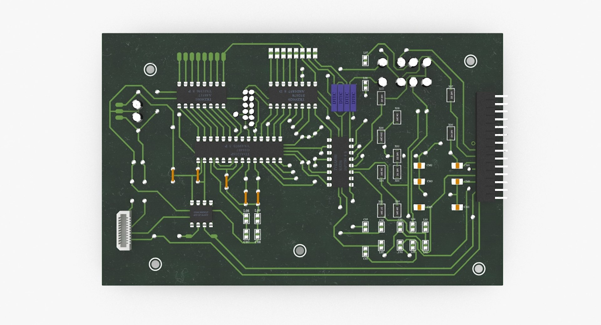 Circuit Board 3d Model
