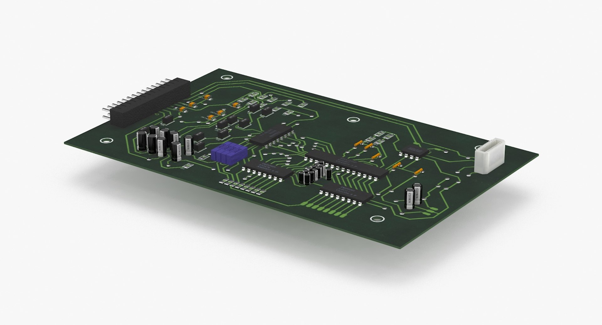 Circuit Board 3d Model