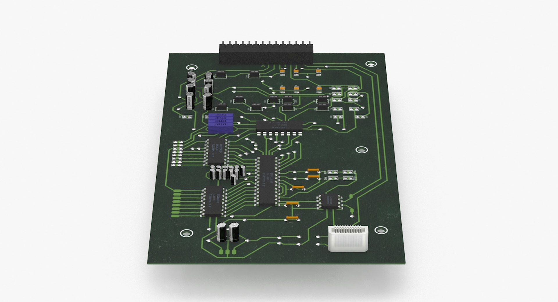 Circuit Board 3d Model