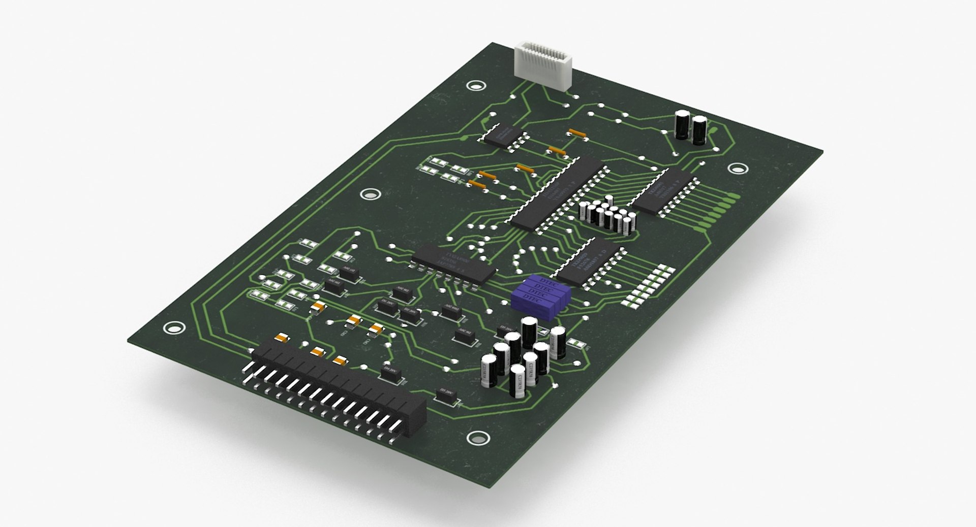 Circuit Board 3d Model
