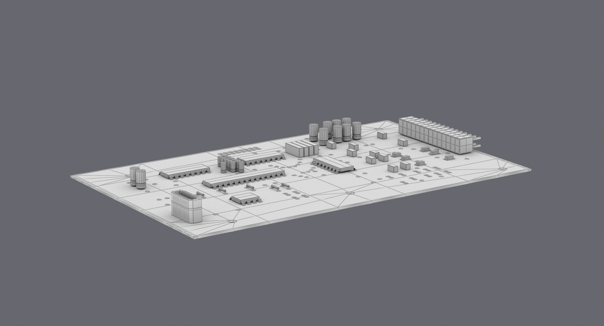 Circuit Board 3d Model