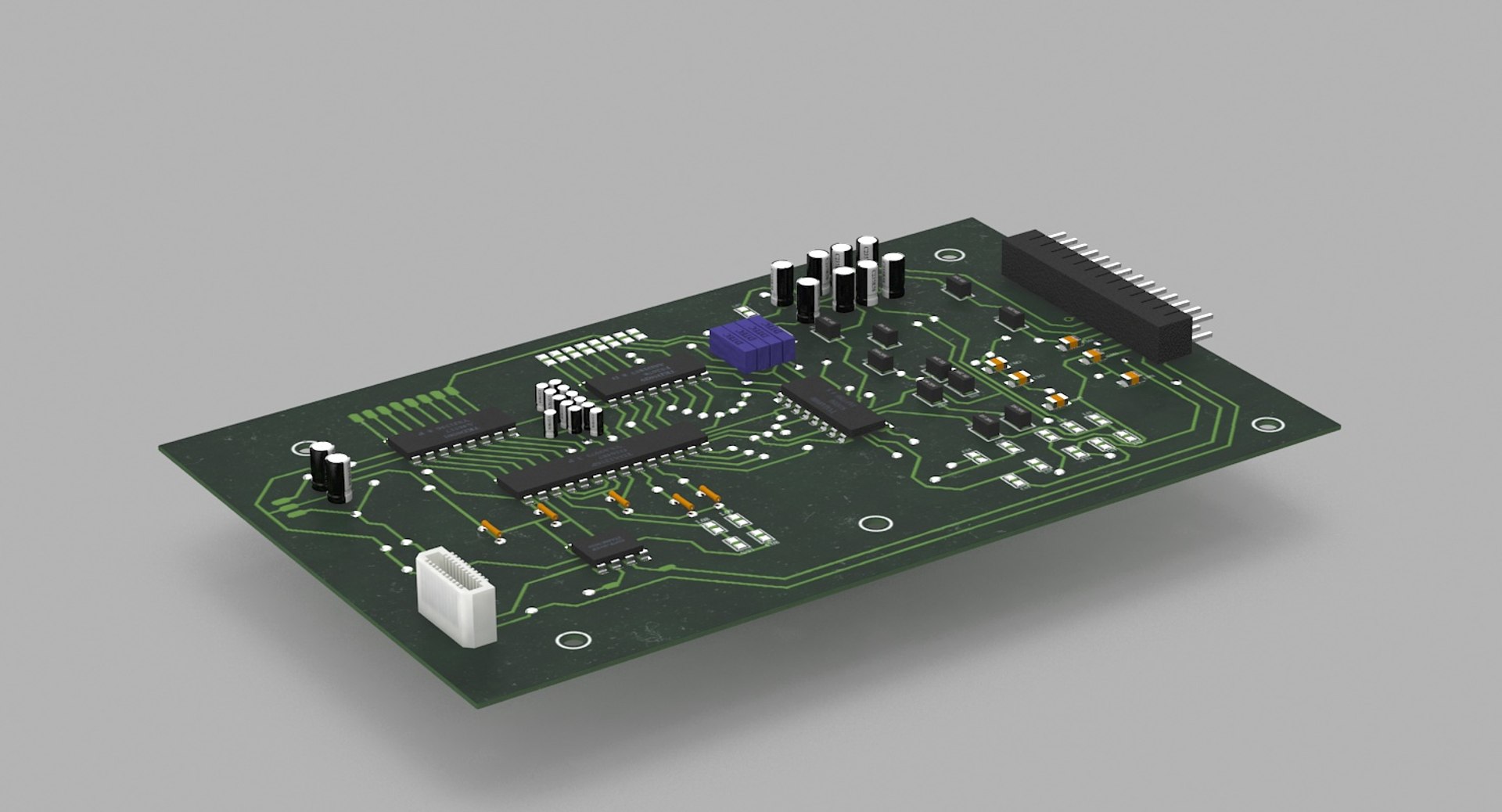 Circuit Board 3d Model