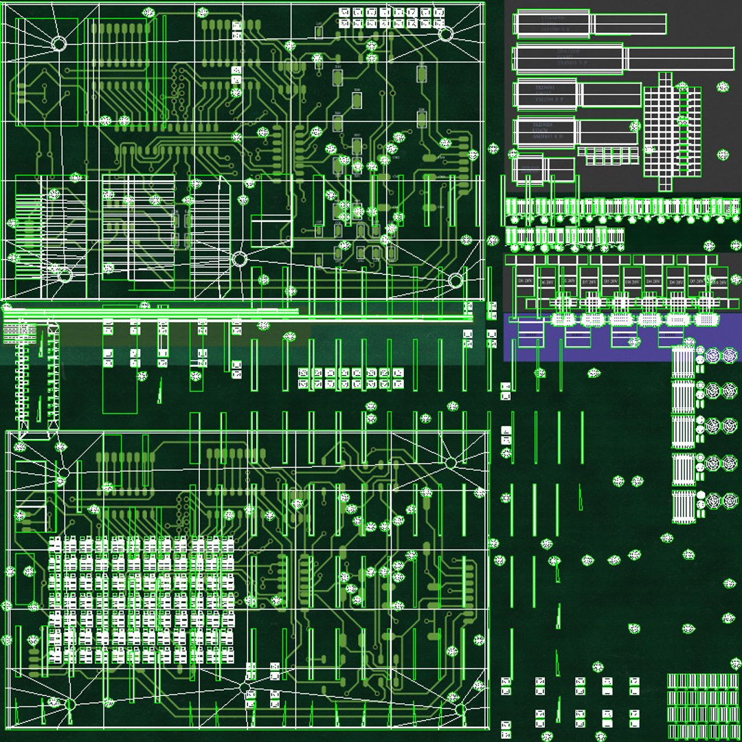 circuit board 3d model