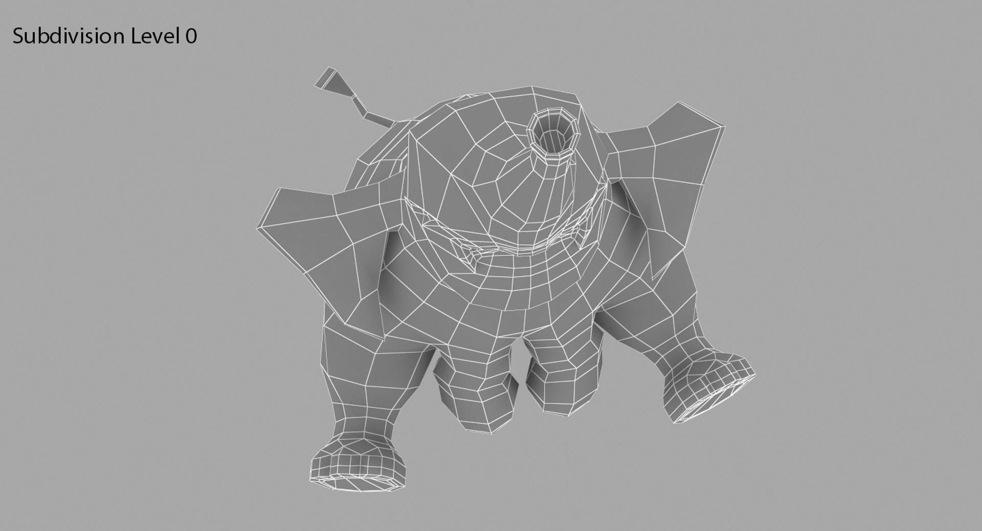 Cartoon kid elephant 3D model - TurboSquid 1283424