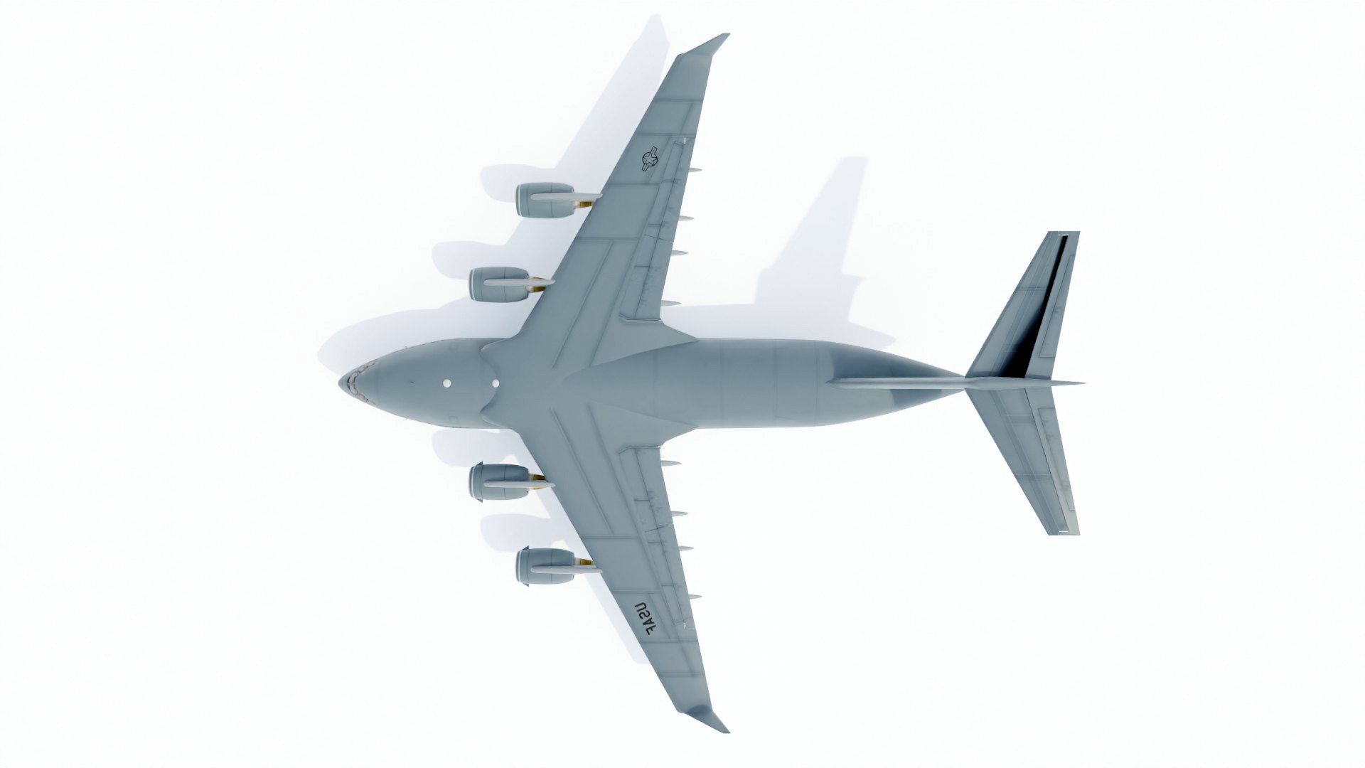 Globemaster Interior C-17 Transport 3d Model