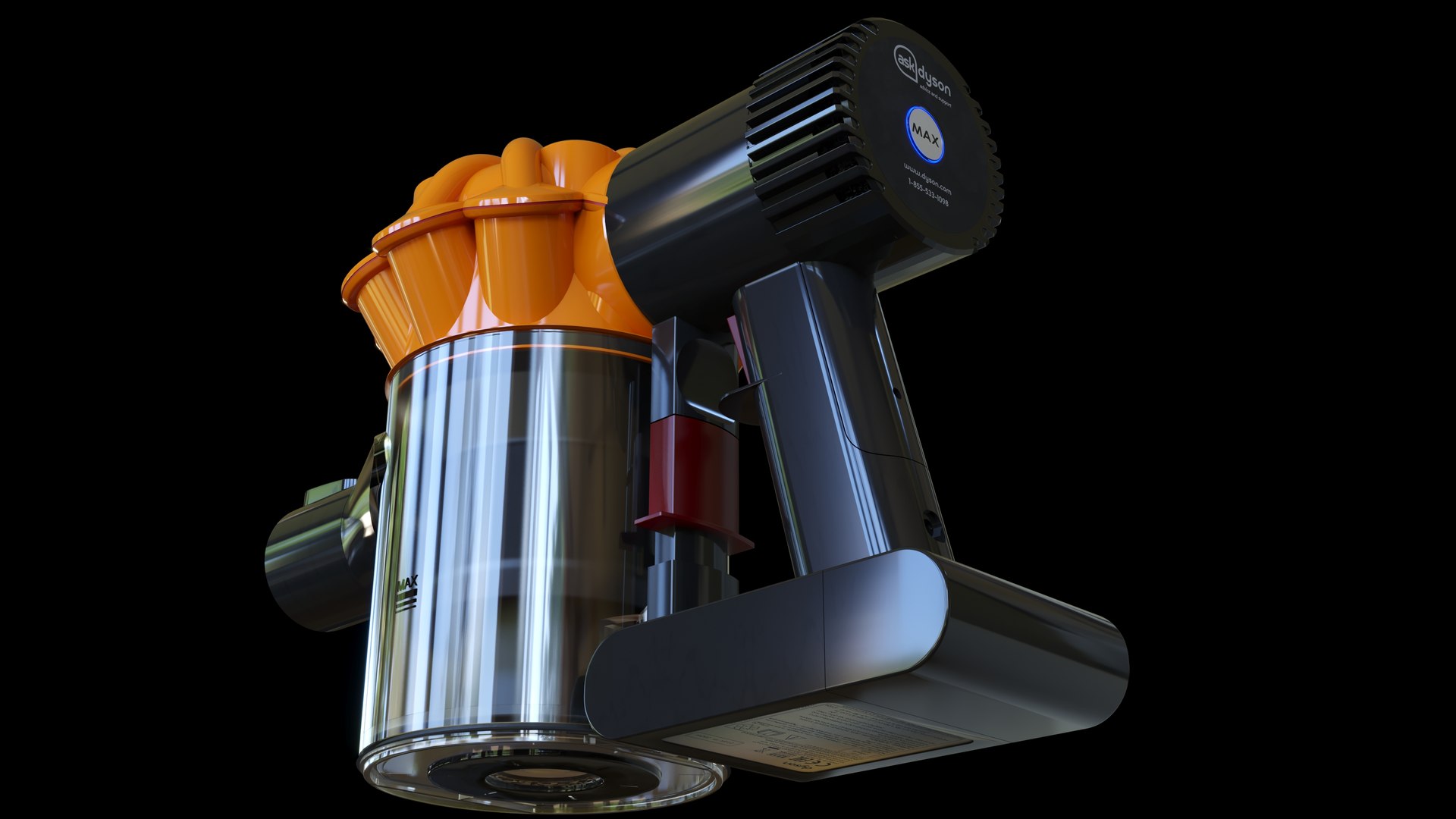 Dyson V6 No Attachments 3D Model - TurboSquid 1980534