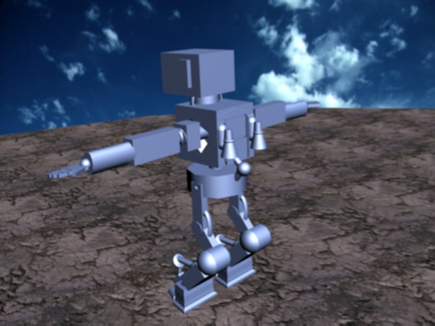 Free Robot-automatic Machine 3d Model