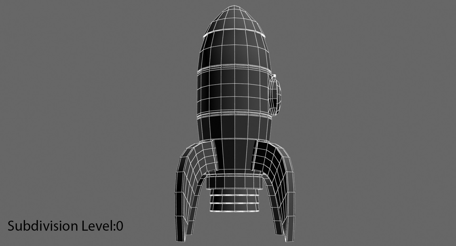 Cartoon rocket model - TurboSquid 1231840