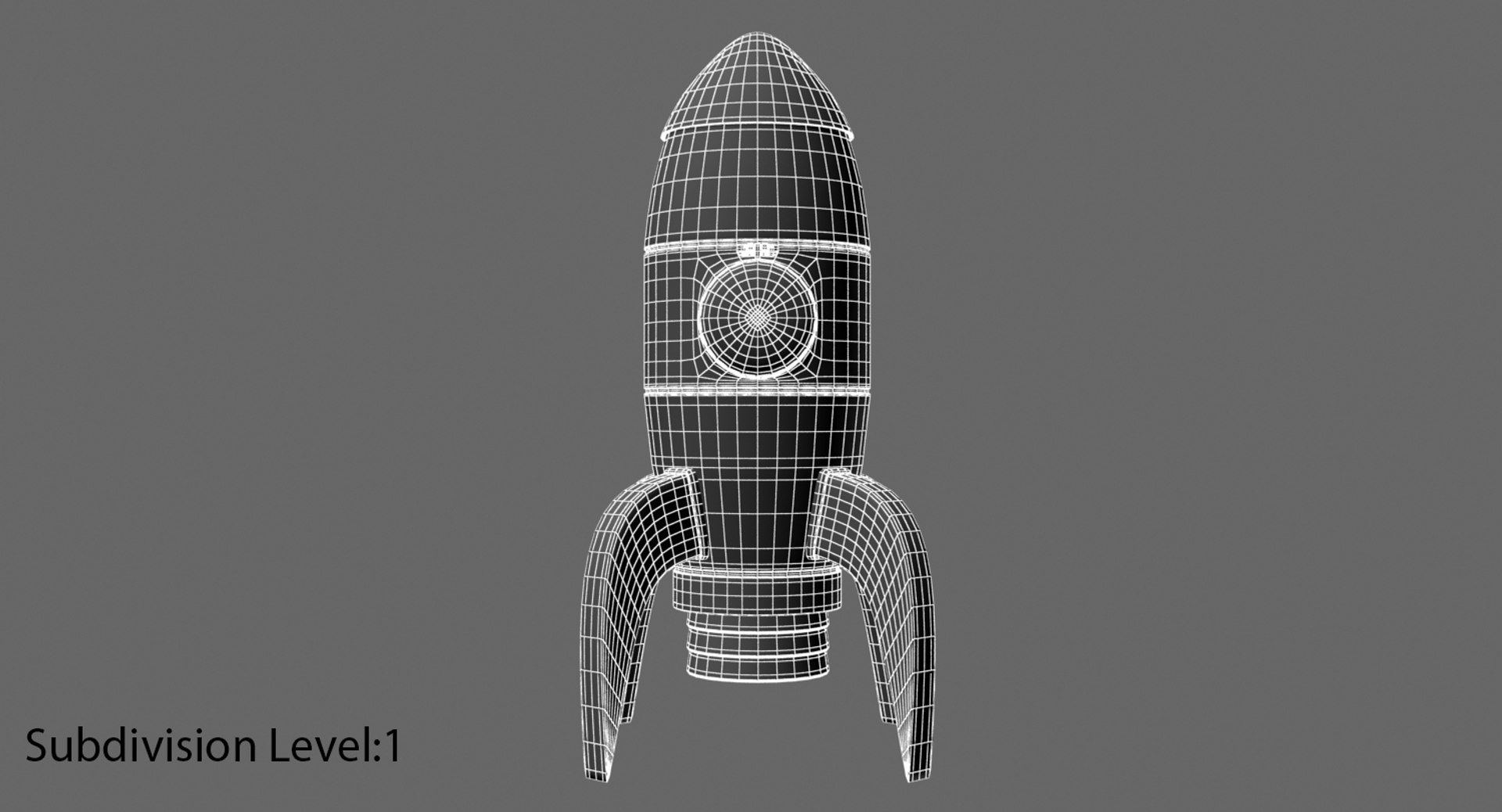 Cartoon rocket model - TurboSquid 1231840