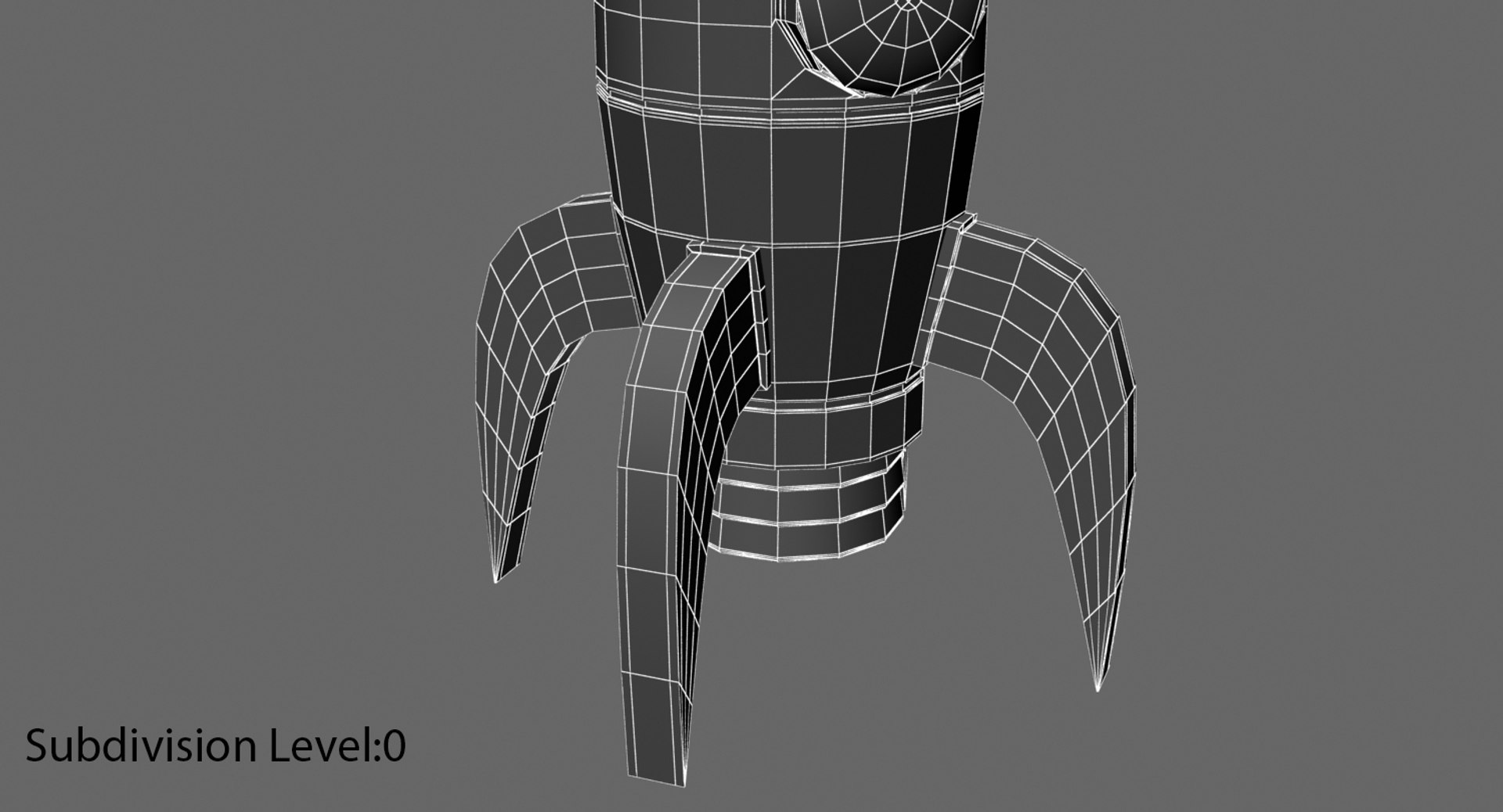 Cartoon rocket model - TurboSquid 1231840