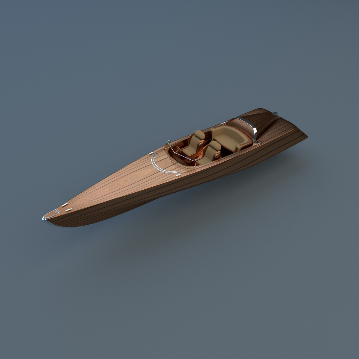 motor boat 3d blend