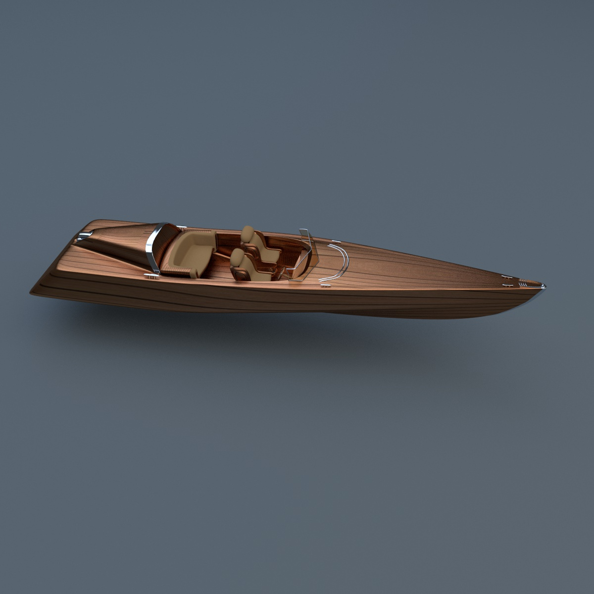 motor boat 3d blend