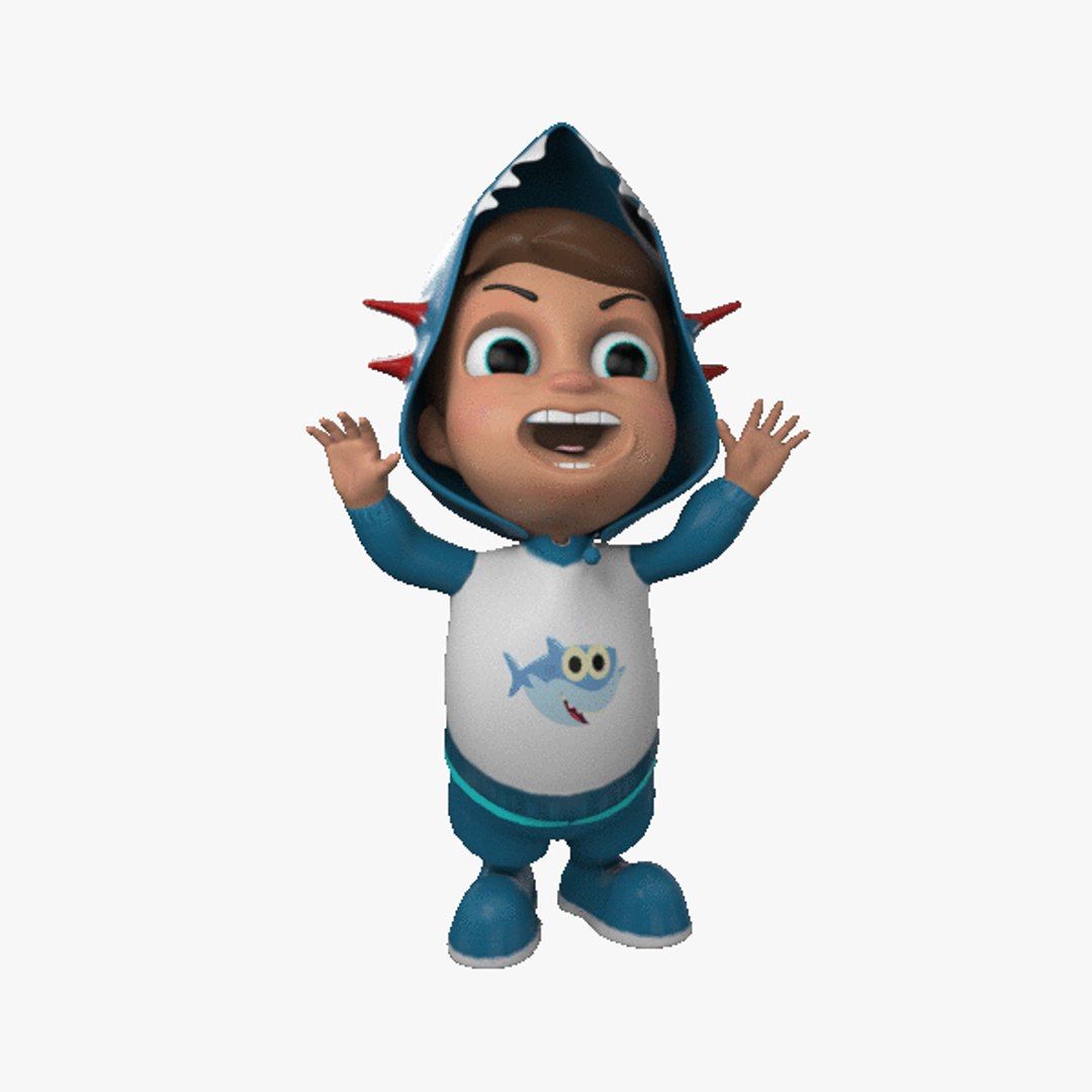 3D baby shark boy costume - TurboSquid 1604726