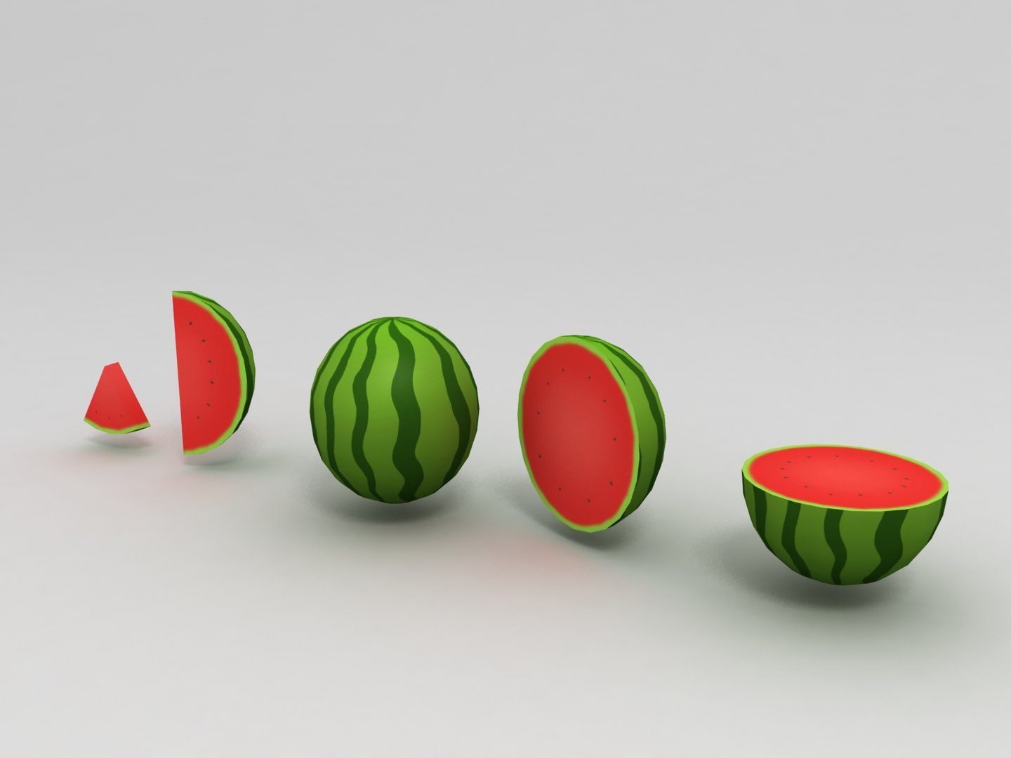 3D Melon Watermelon - TurboSquid 1177843