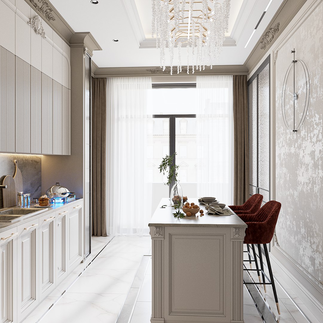 Livingroom And Kitchen Design 3D Model - TurboSquid 2321732