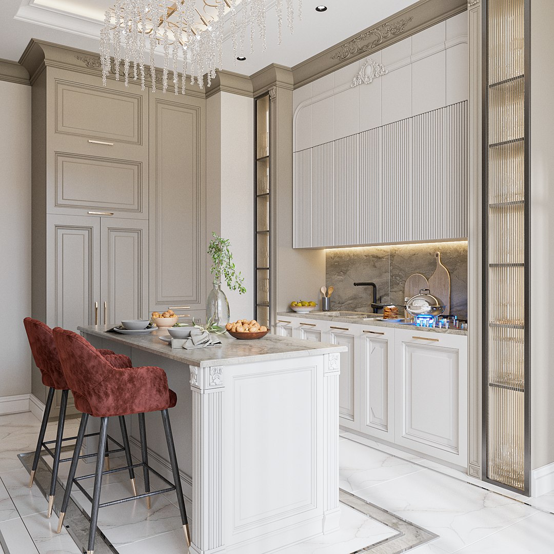 Livingroom And Kitchen Design 3D Model - TurboSquid 2321732