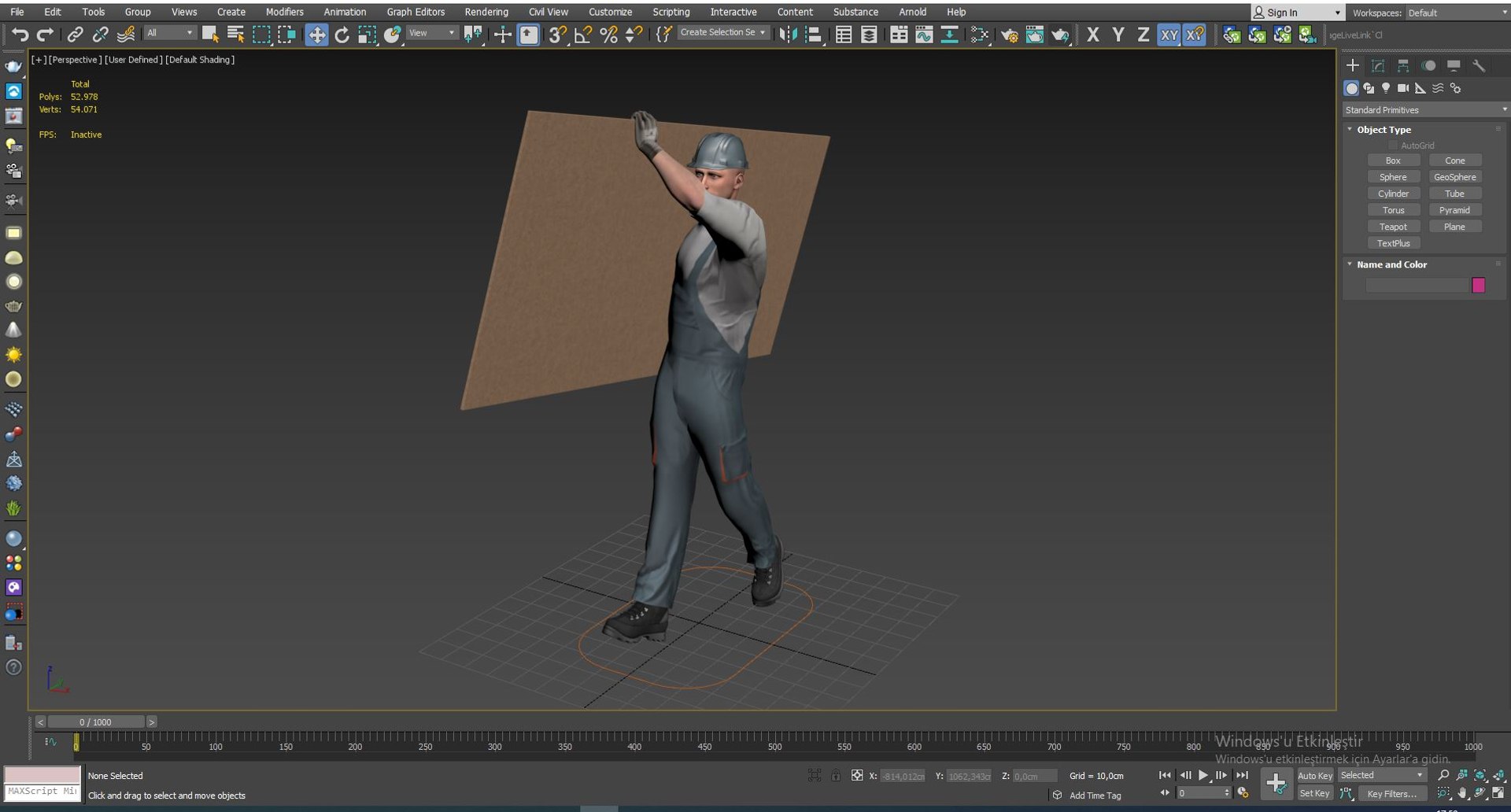 3D Workman Idle Animation 02 - TurboSquid 1828125