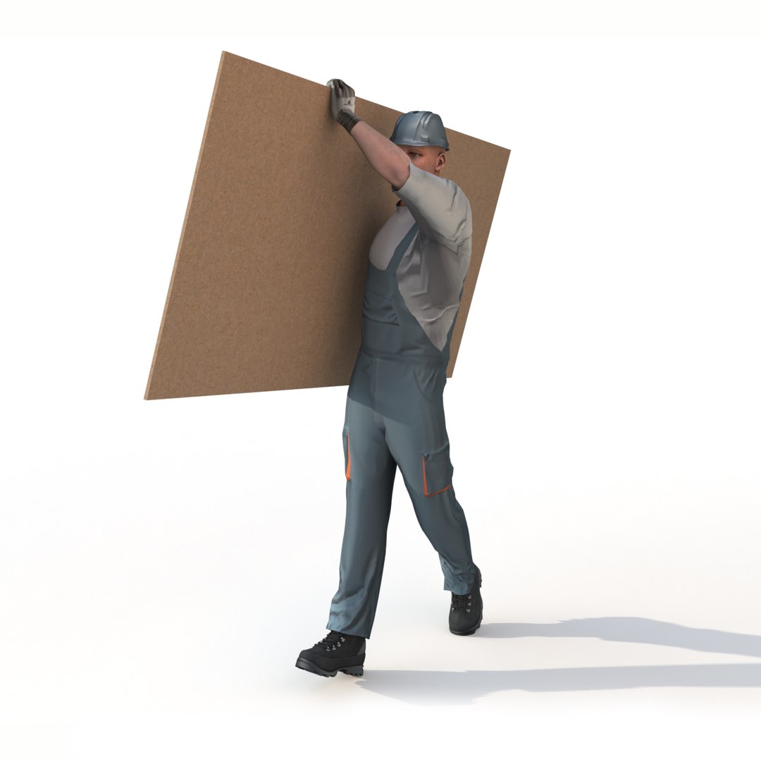 3D Workman Idle Animation 02 - TurboSquid 1828125