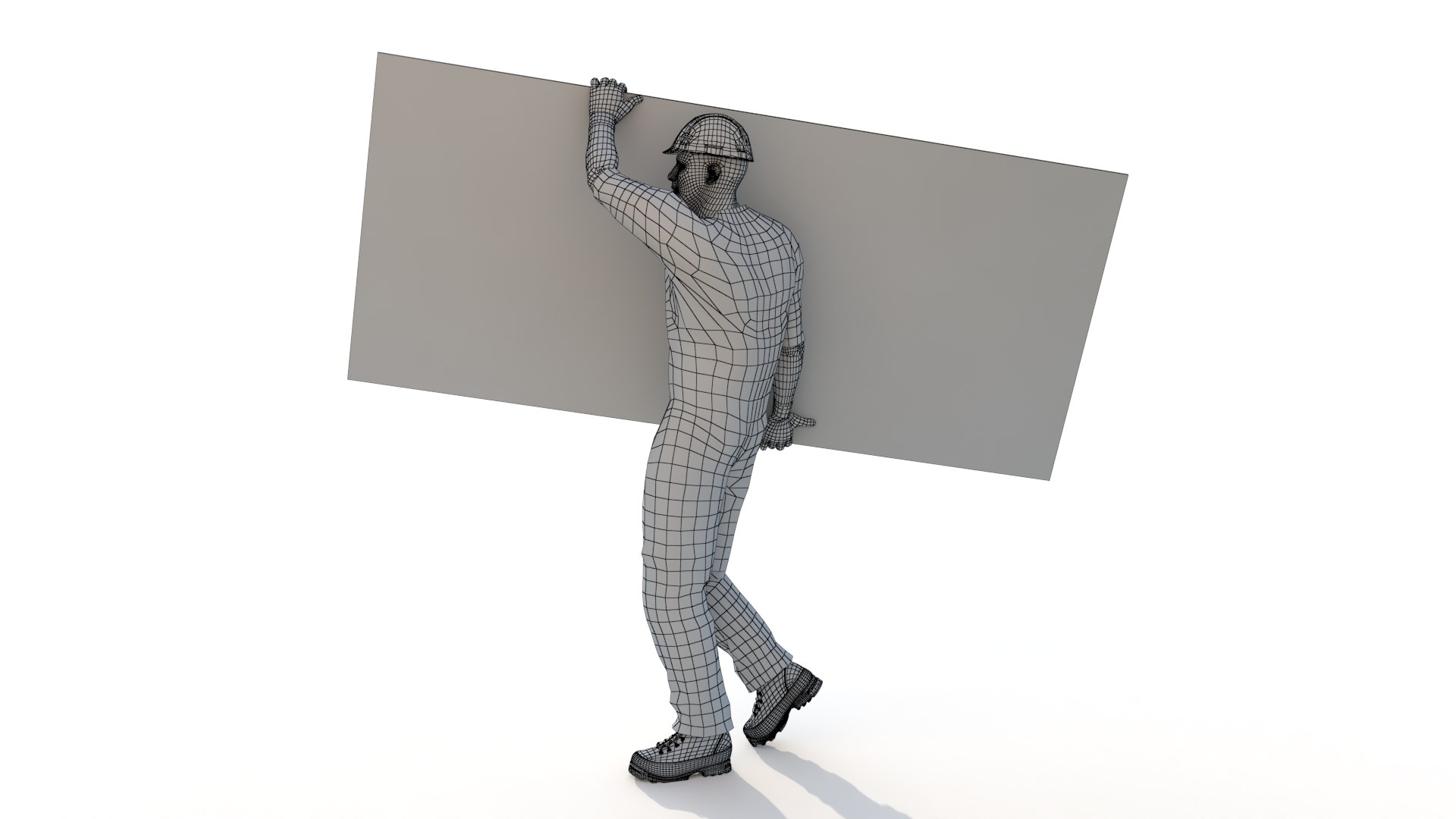 3D Workman Idle Animation 02 - TurboSquid 1828125