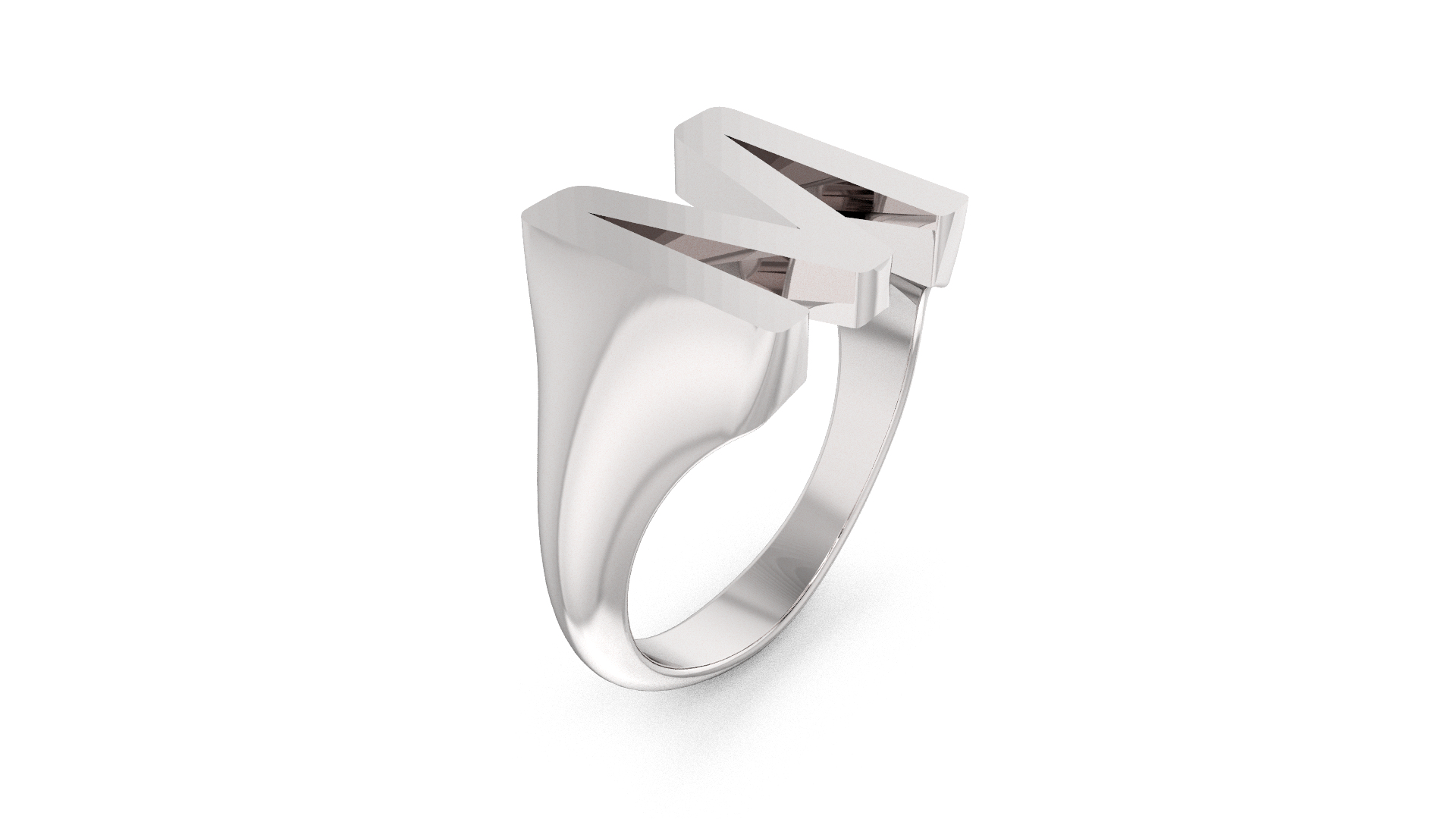Alphabet Signet Ring M 3D Model - TurboSquid 2083143