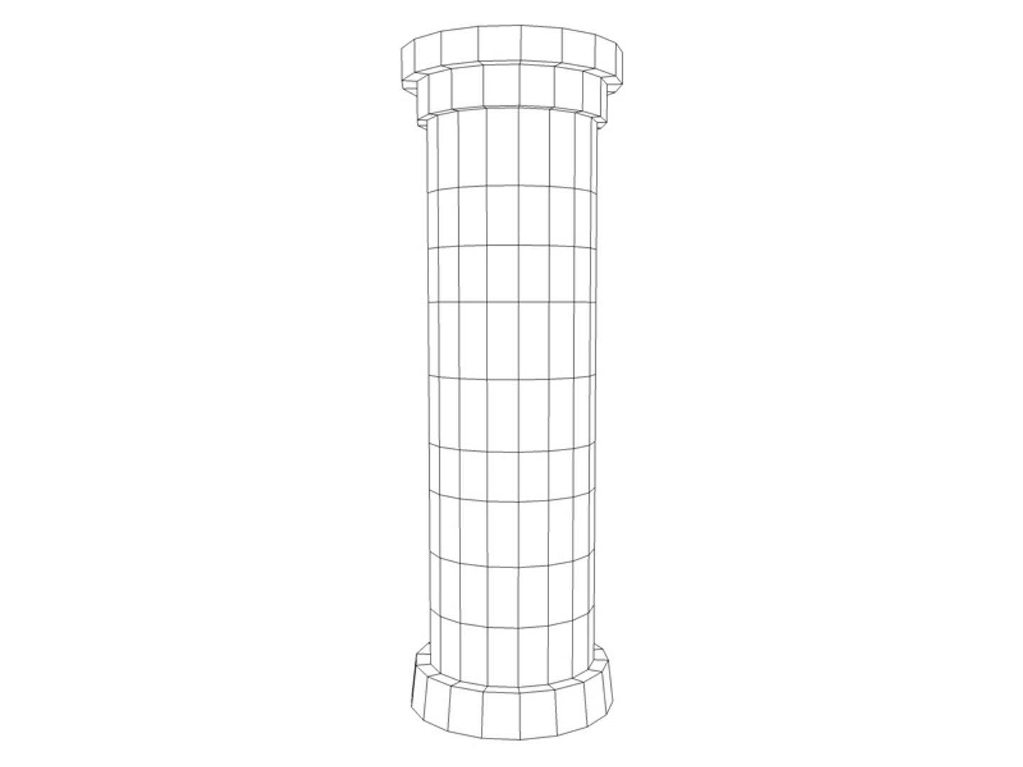 Stone Column 3d Max