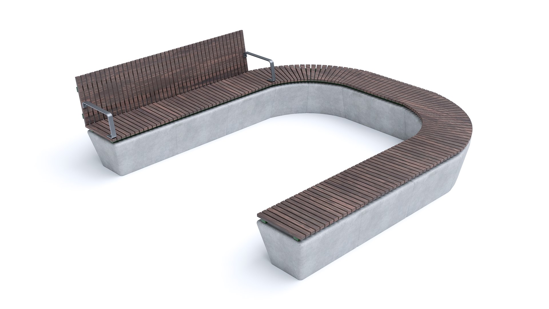 Street Bench 03 3D Model - TurboSquid 2336352