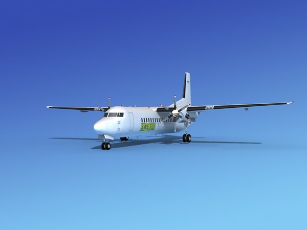 fokker 50 3d model