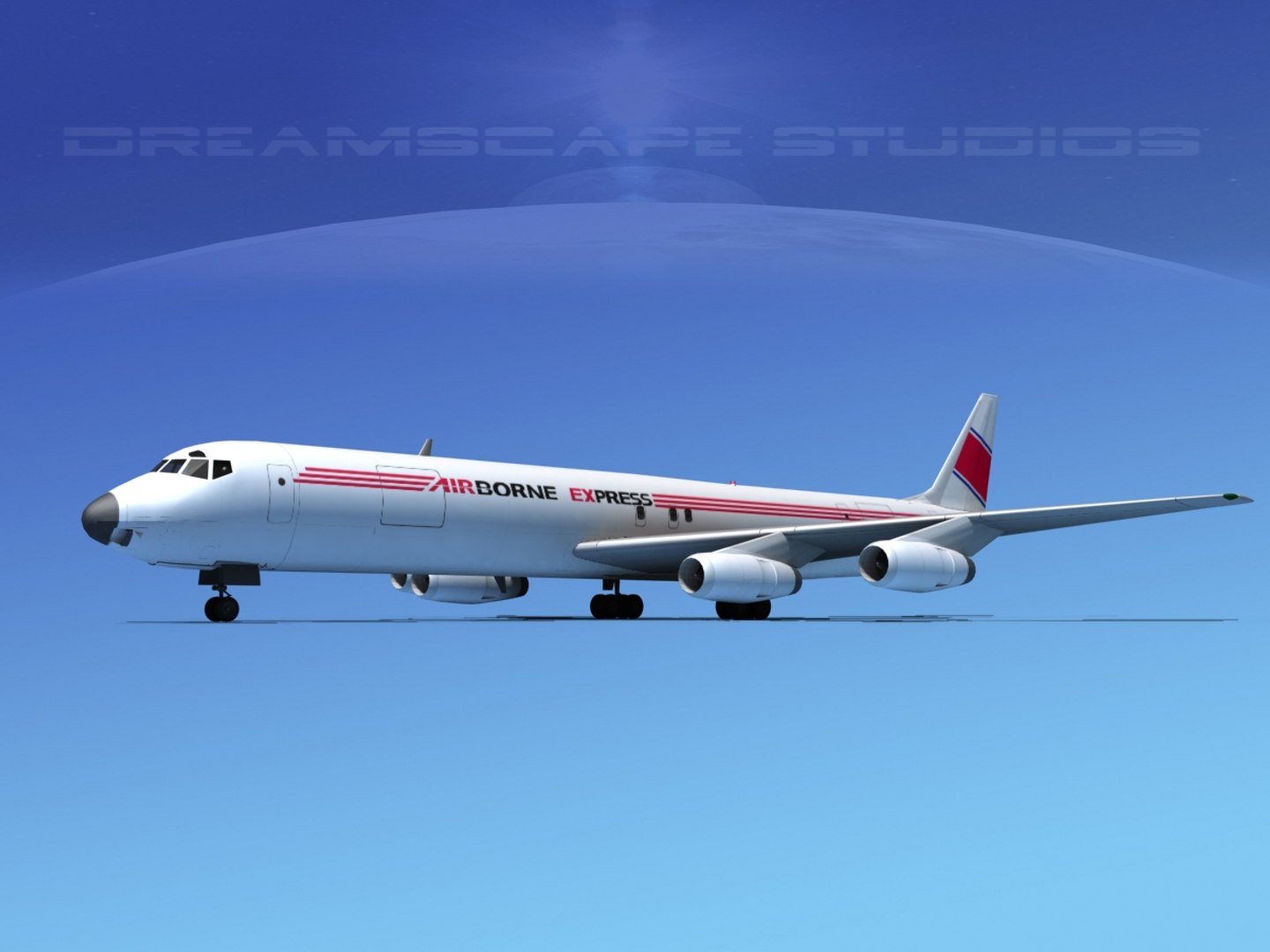 Douglas Dc-8 3d Model
