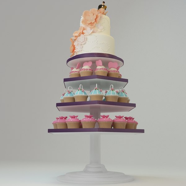 3d model wedding cake 13
