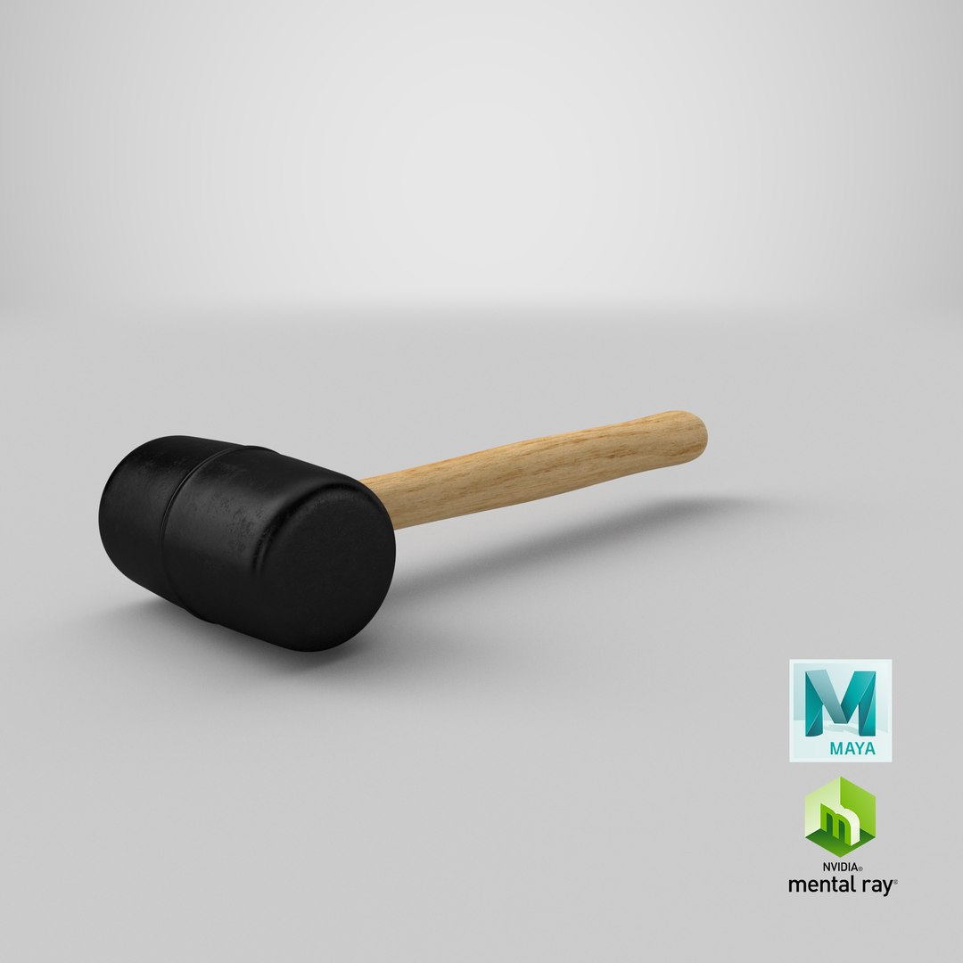 Rubber mallet 3D model - TurboSquid 1579899