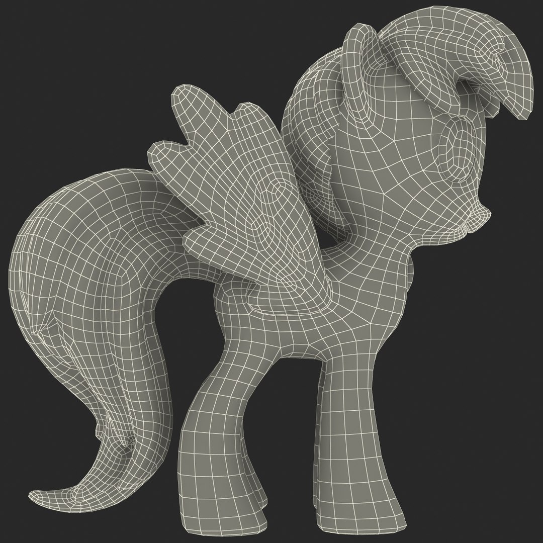 little pony derpy toy 3d model