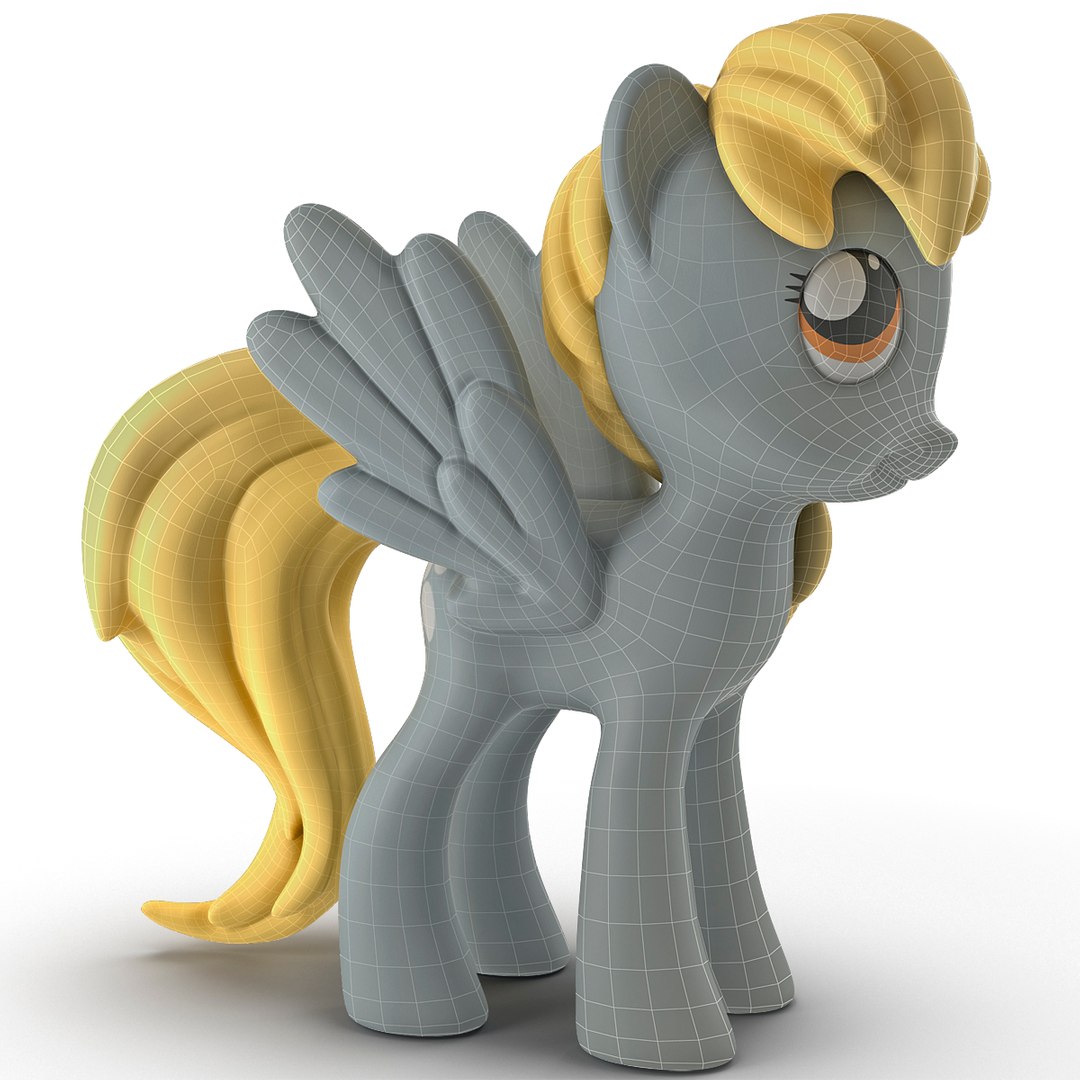 little pony derpy toy 3d model