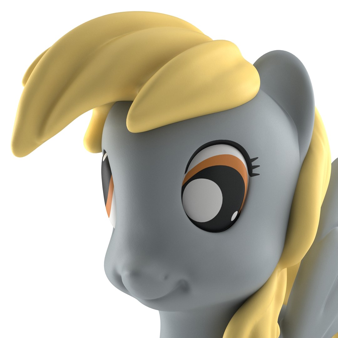 little pony derpy toy 3d model