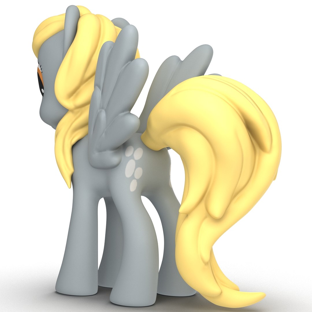 little pony derpy toy 3d model