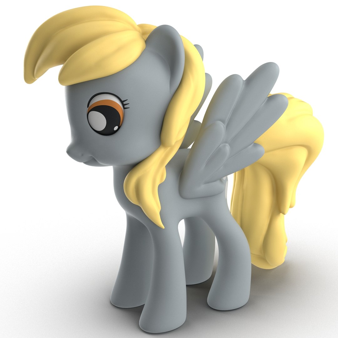 little pony derpy toy 3d model